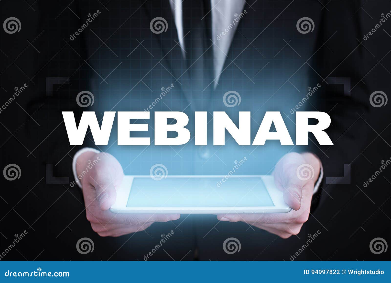 Webinar. E-Learning, Online Education Concept. Personal Development ...