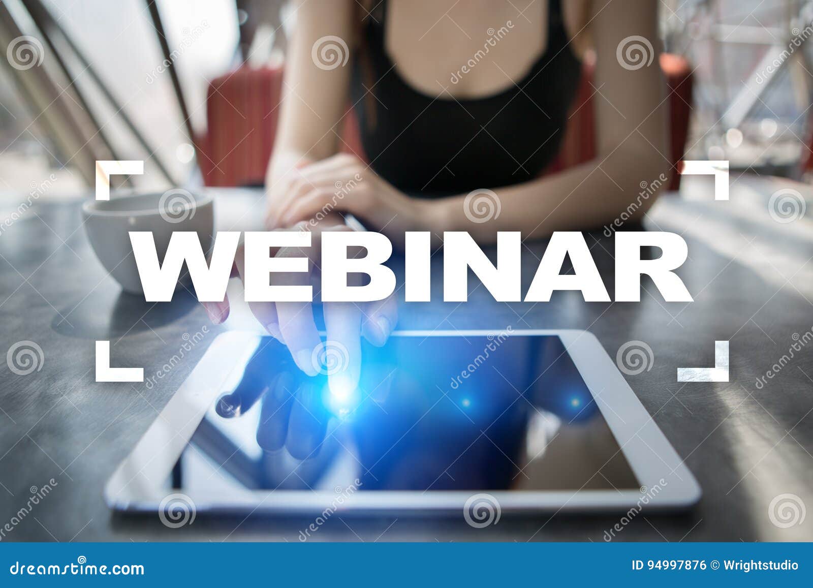 Webinar. E-Learning, Online Education Concept. Personal Development ...