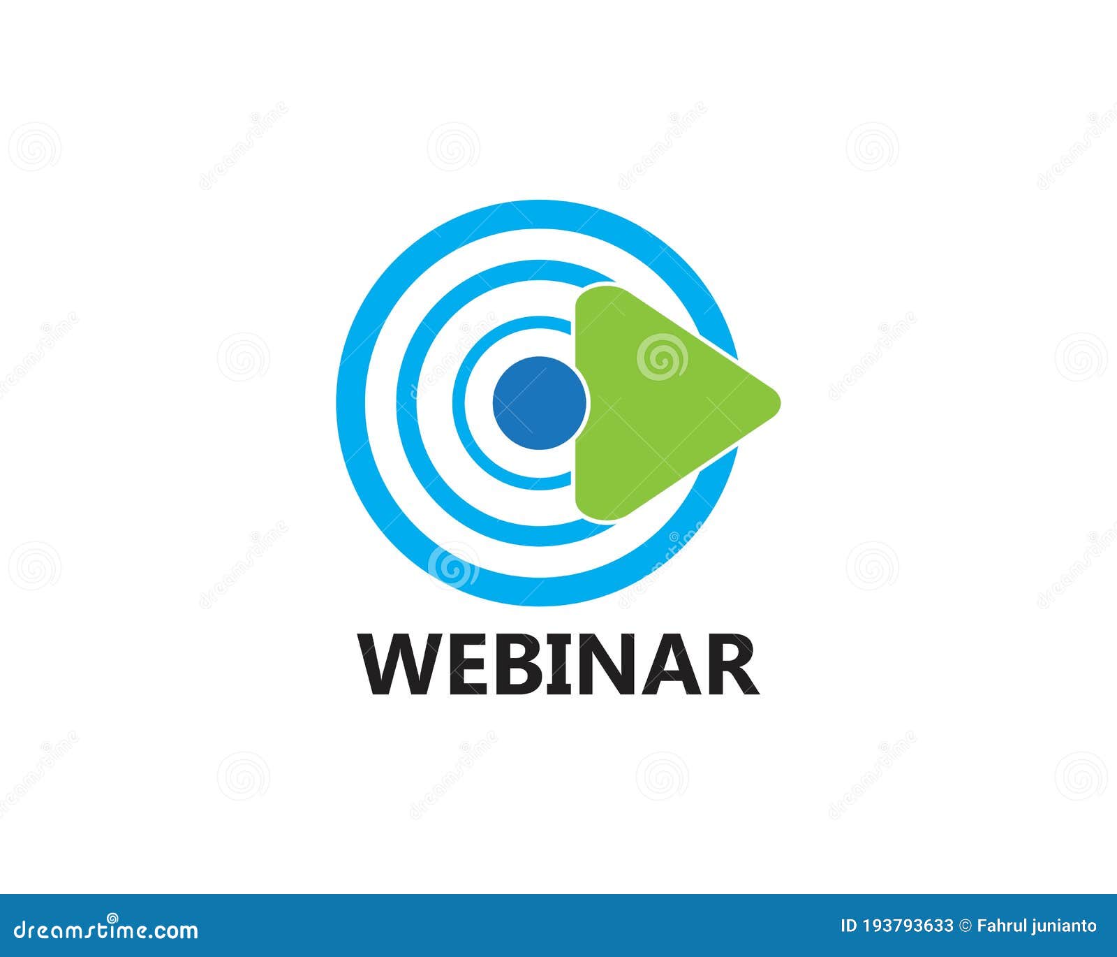 Webinar Icon Logo Design Template Stock Illustration - Illustration of ...