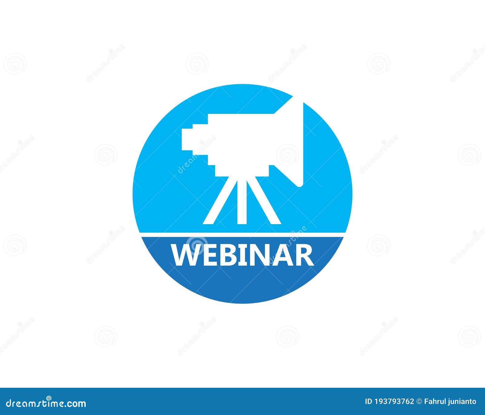 Webinar Icon Logo Design Template Stock Illustration - Illustration of ...