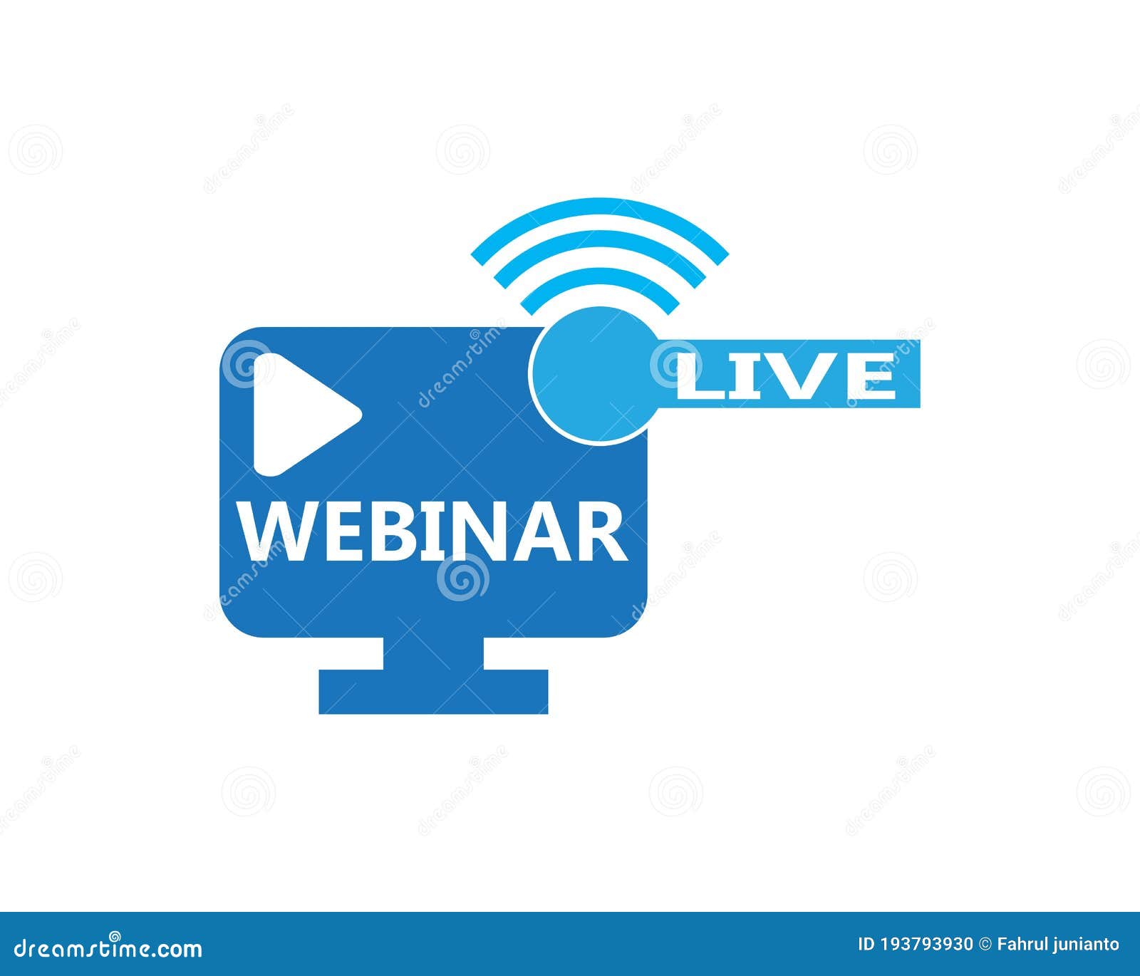 Webinar Icon Logo Design Template Stock Illustration - Illustration of ...