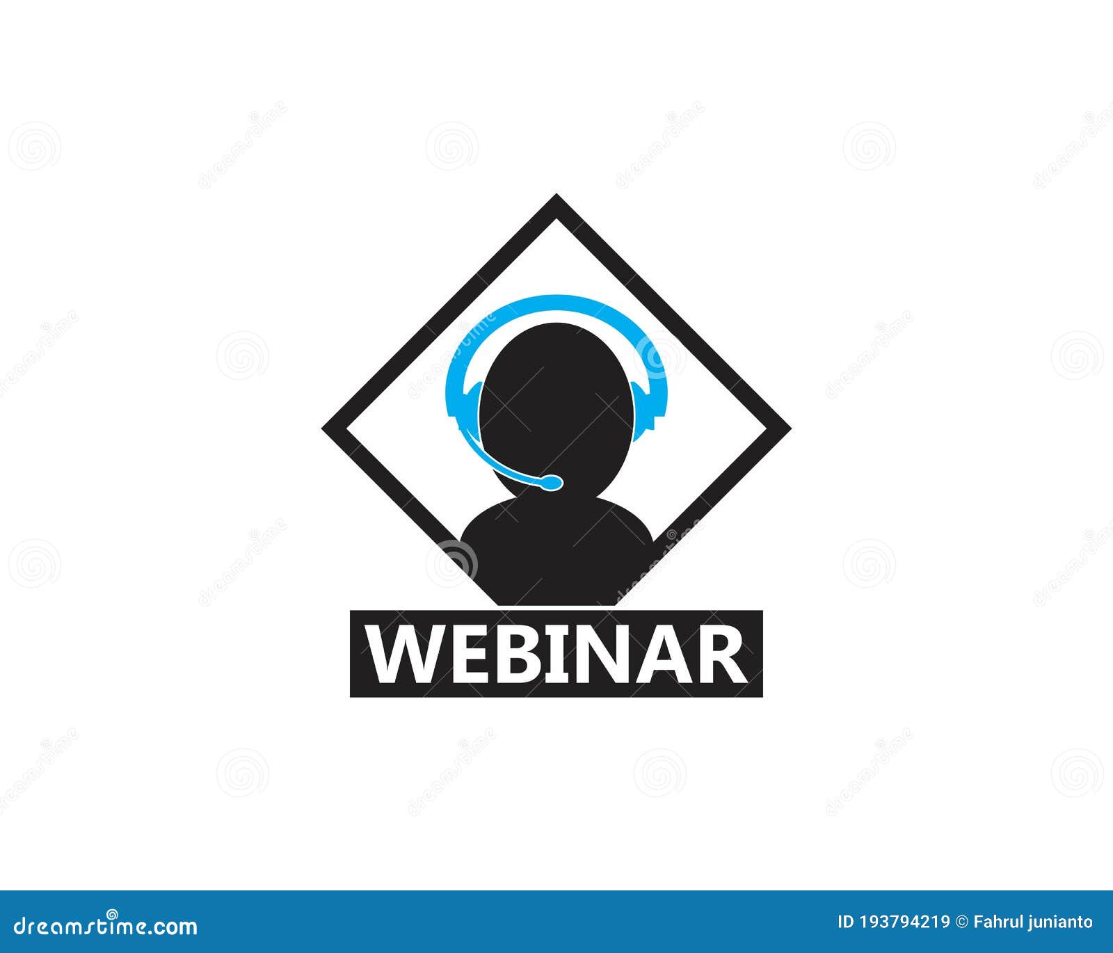 Webinar Icon Logo Design Template Stock Illustration - Illustration of ...