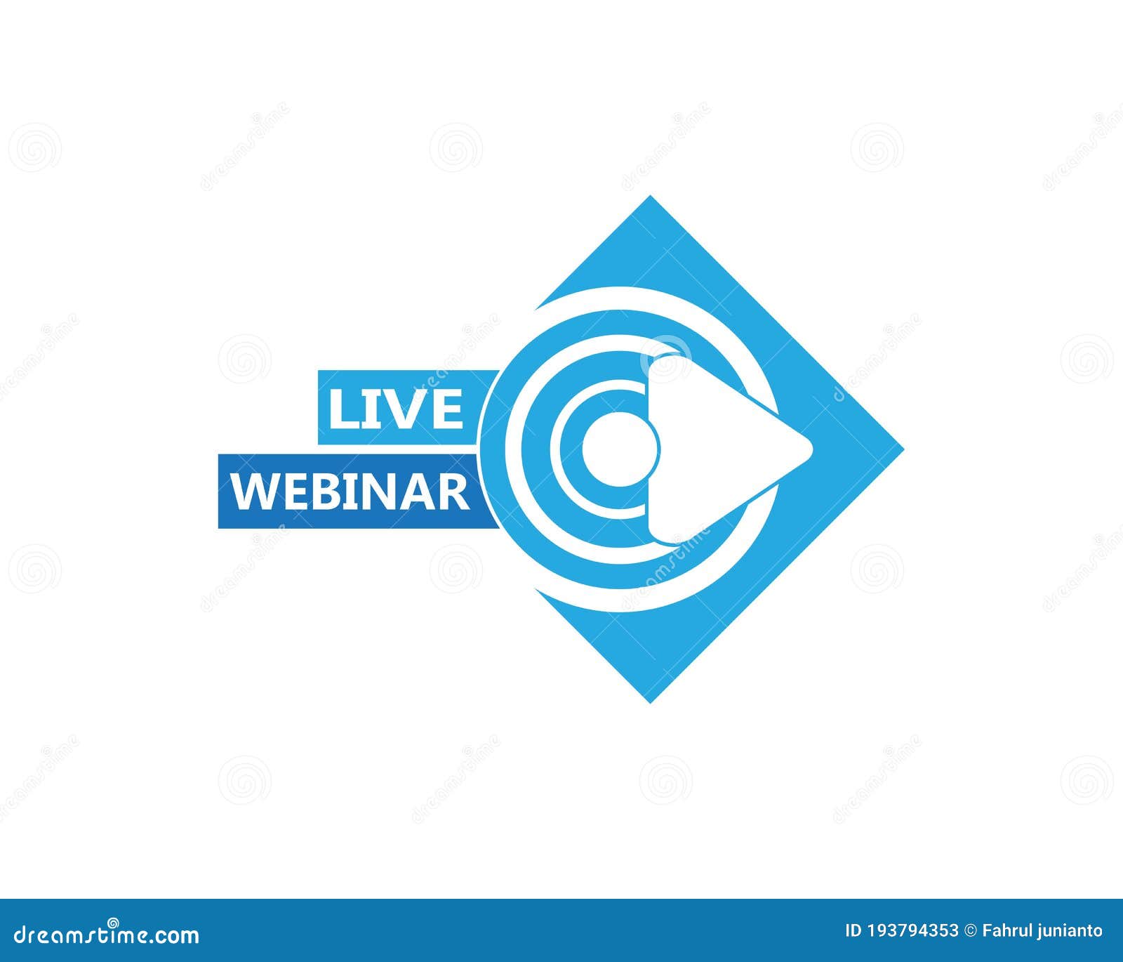 Webinar Icon Logo Design Template Stock Illustration - Illustration of ...