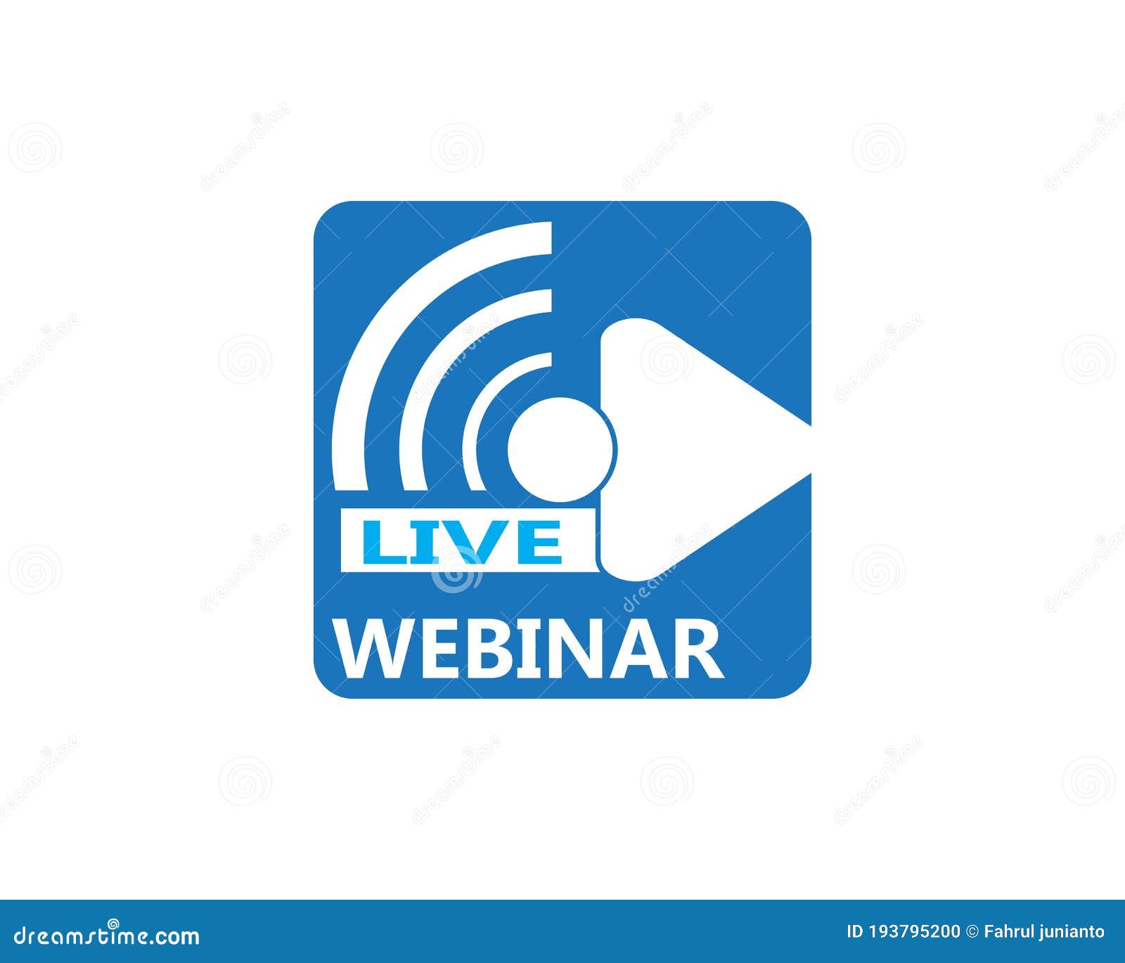 Webinar Icon Logo Design Template Stock Illustration - Illustration of ...