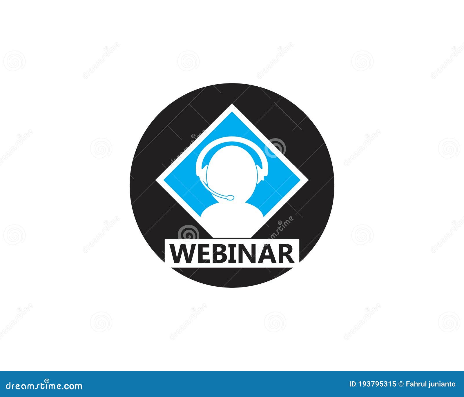 Webinar Icon Logo Design Template Stock Illustration - Illustration of ...