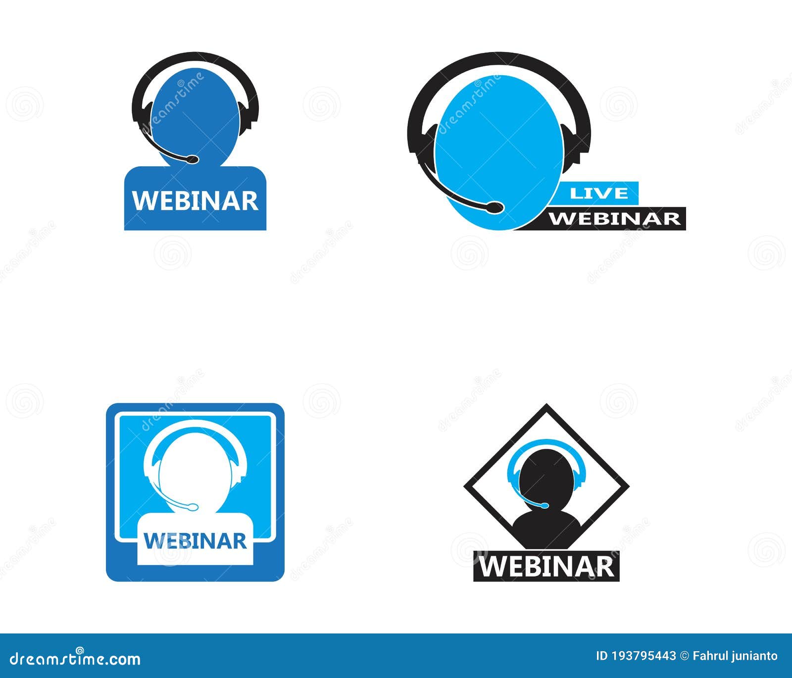 Webinar Icon Logo Design Template Stock Illustration - Illustration of ...