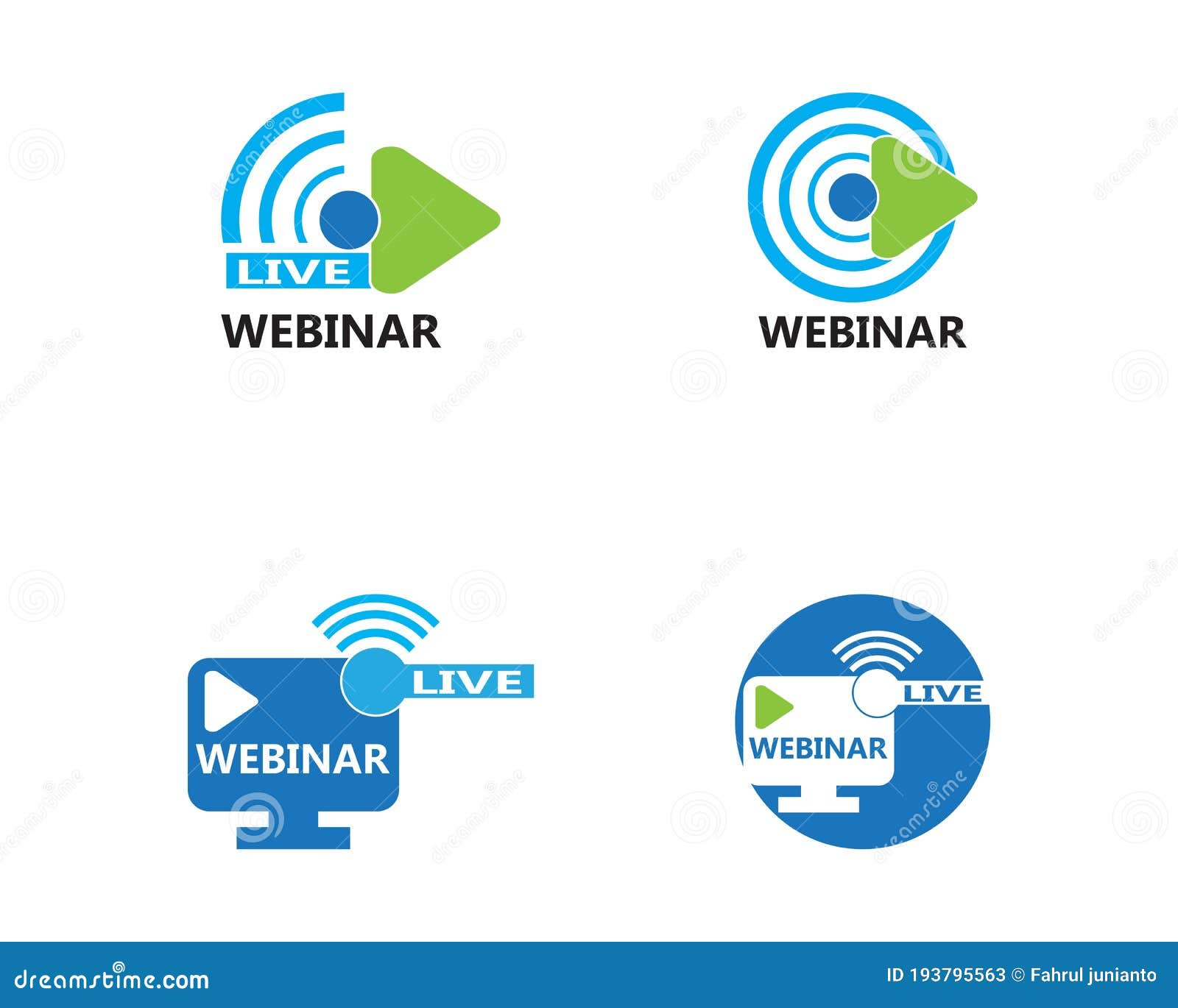Webinar Icon Logo Design Template Stock Illustration - Illustration of ...