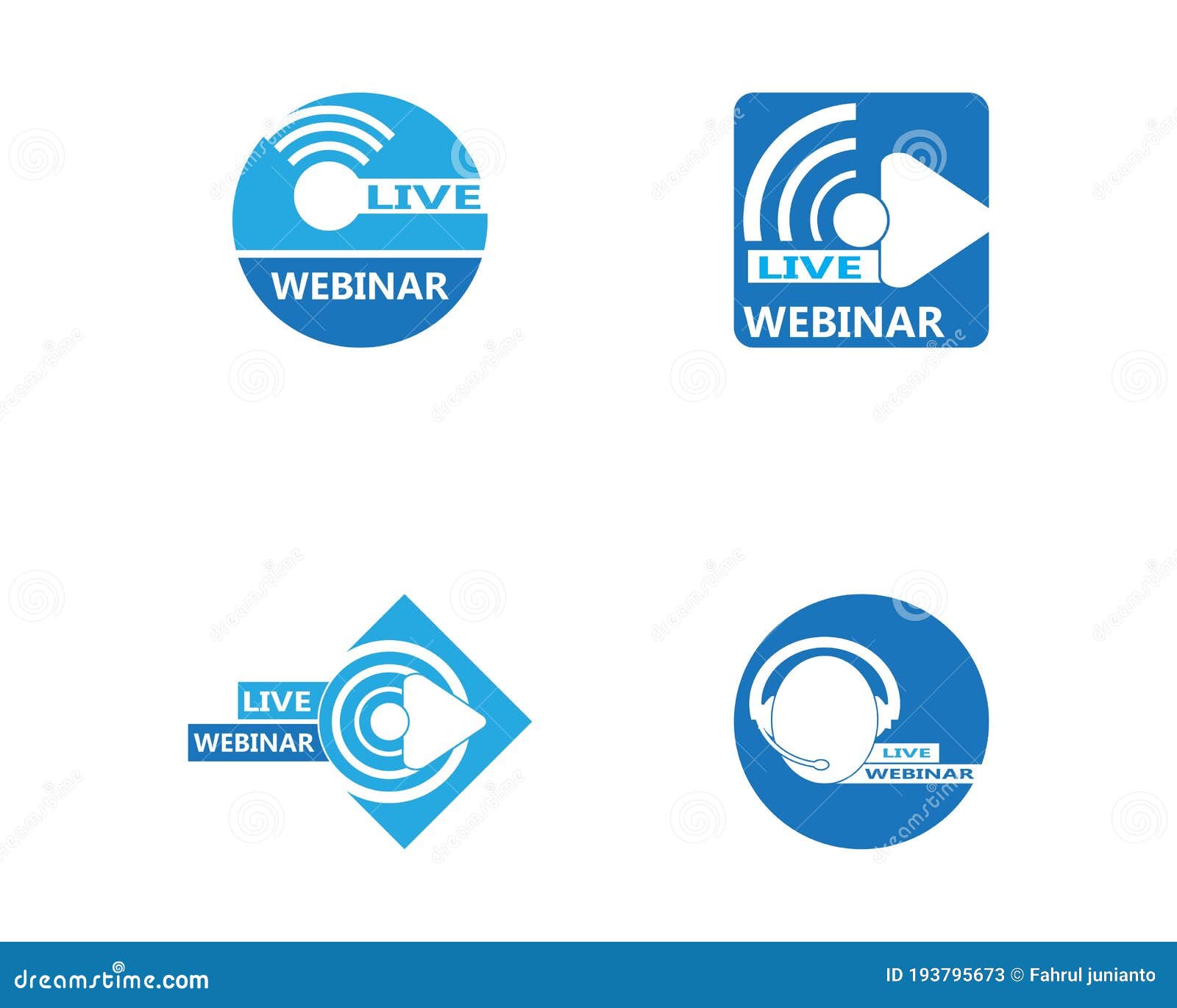 Webinar Icon Logo Design Template Stock Illustration - Illustration of ...