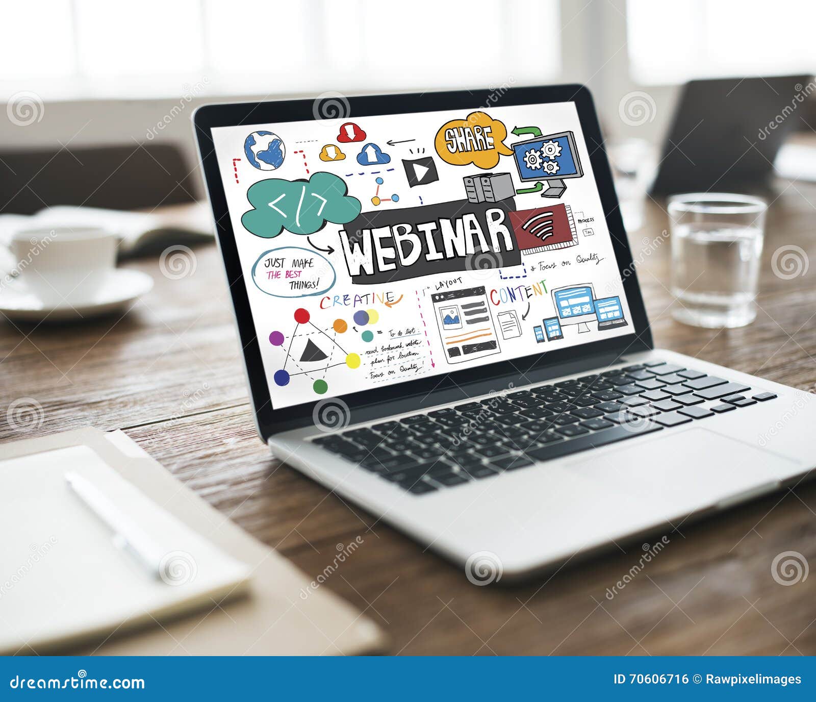 Webinar Innovation Web Design Technology Concept Stock Photo - Image of ...