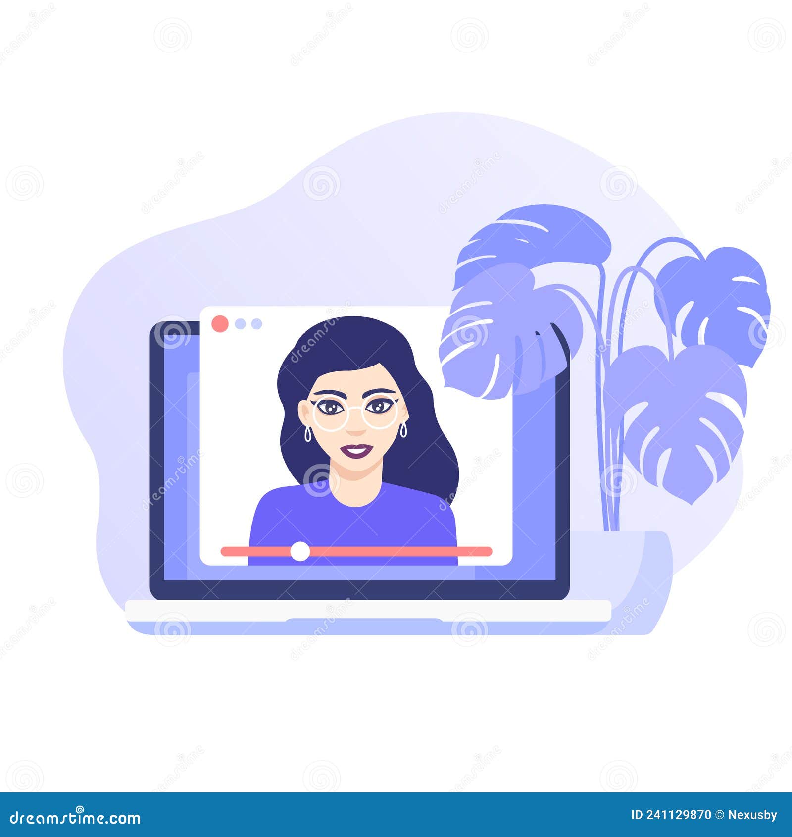 Webinar, Online Education and Courses Vector Art Stock Vector ...