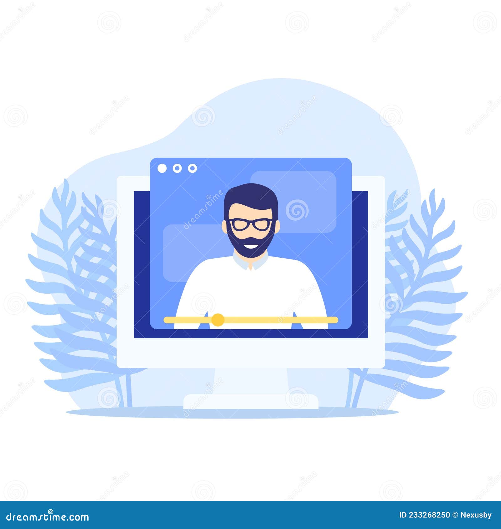 Webinar, Online Education or E-learning Vector Art Stock Vector ...