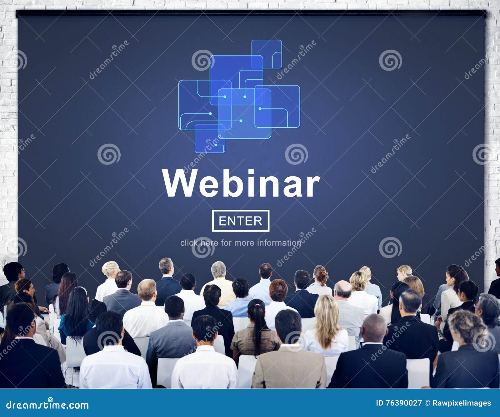 Webinar Online Internet Website Web Page Concept Stock Image - Image of ...