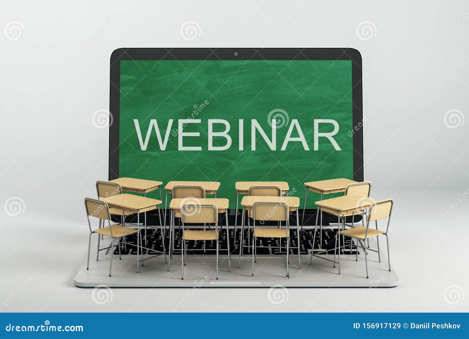 Webinar and Online Seminar Concept Stock Illustration - Illustration of ...