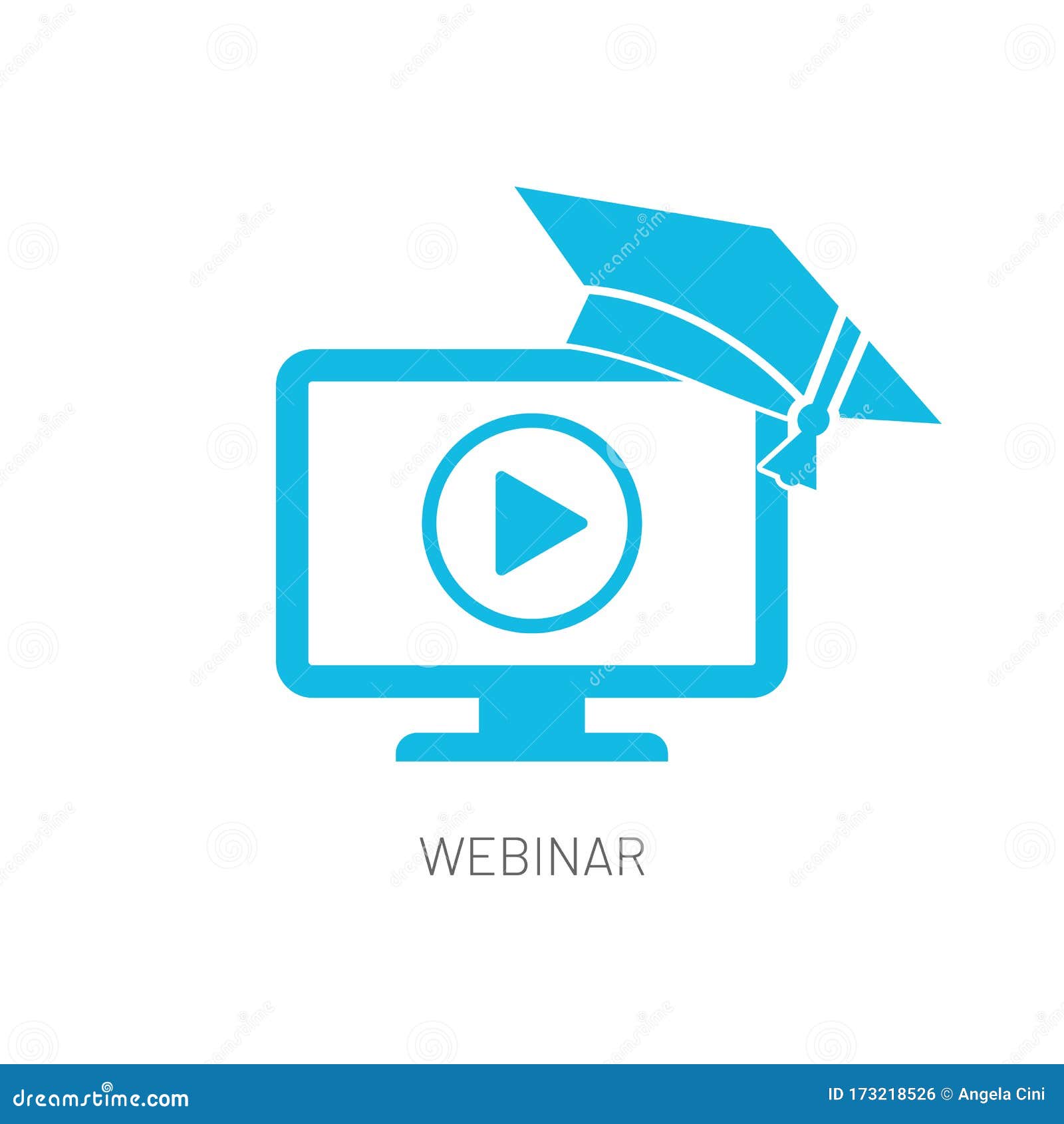 Webinar Online Video Tutorial Study Icon Isolated Stock Vector ... Webinar Online Video Tutorial Study Icon Isolated Stock Vector ...