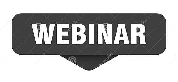 Webinar Sticker. Webinar Sign on Transparent Background Stock Vector ...