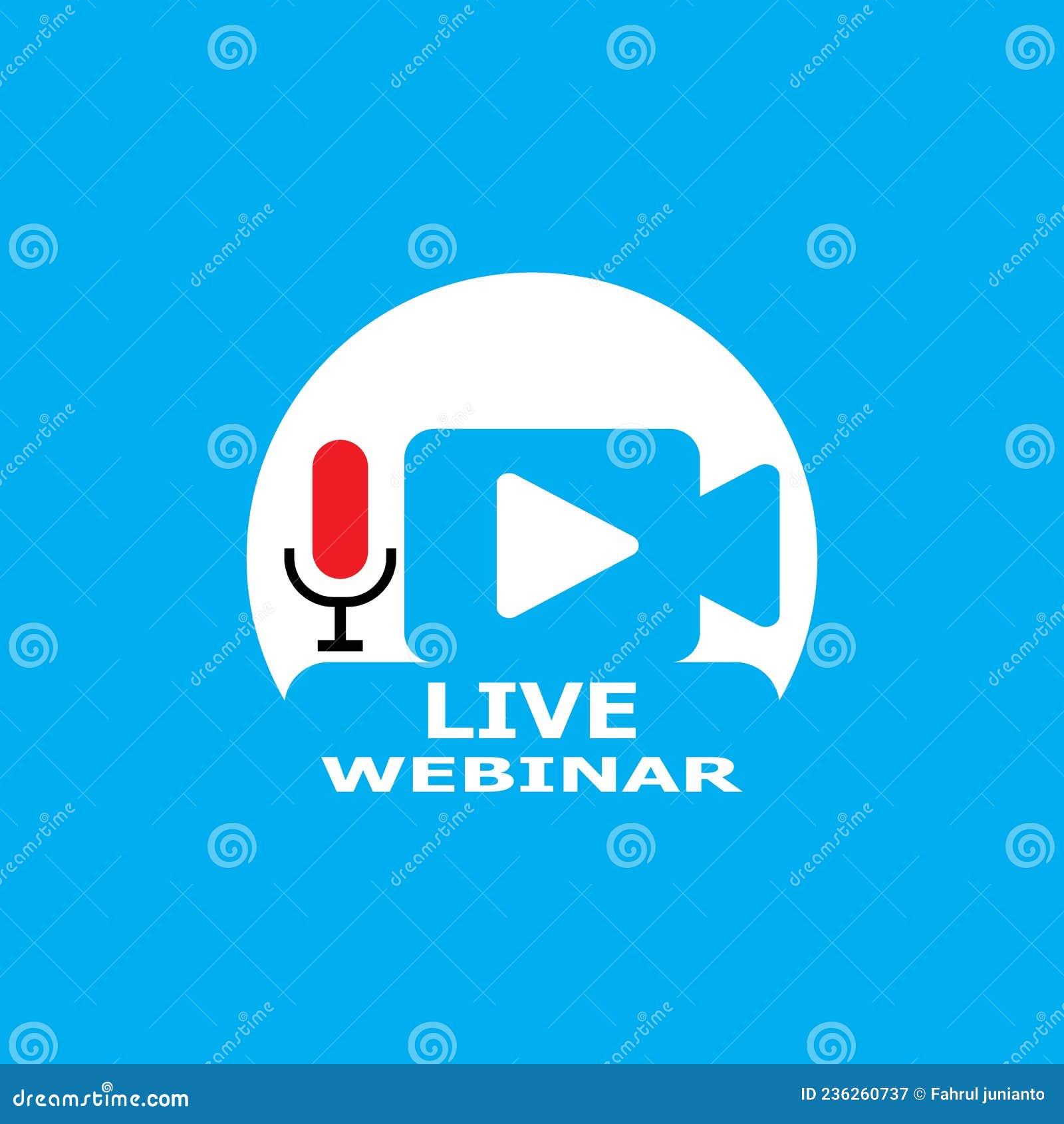 Webinar-Symbol Und Symbolvorlage Vektor Abbildung - Illustration von ...