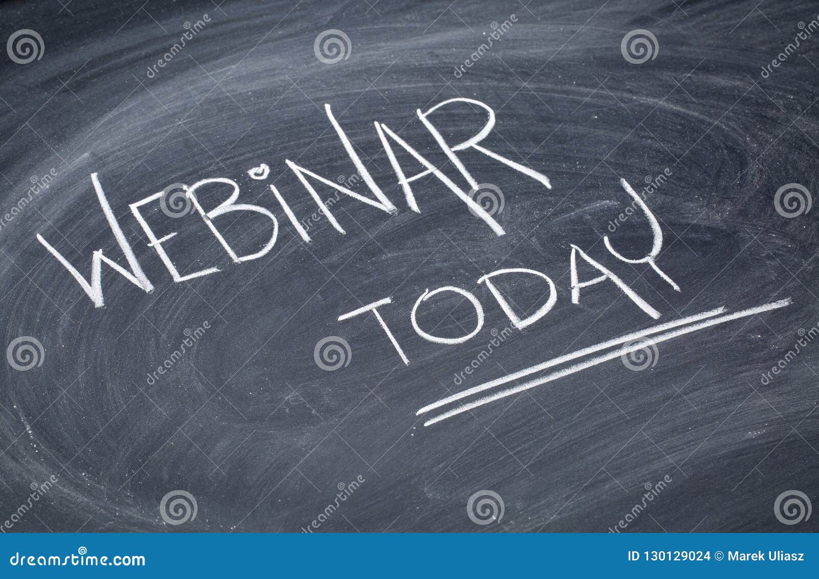 Webinar Today Reminder on Blackboard Stock Photo - Image of banner ...