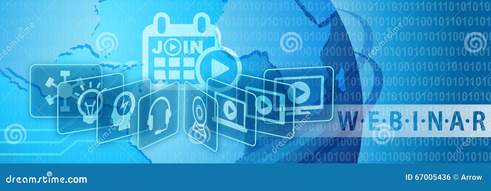 Webinar Training Online Education Banner Stock Photo - Image of ...