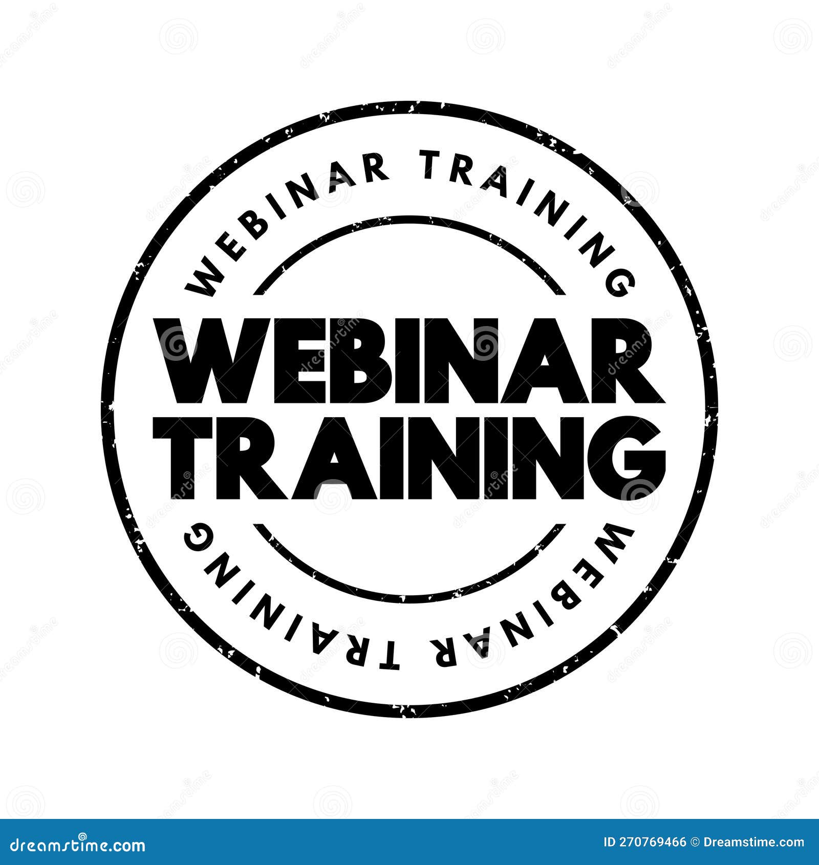 Webinar Training Text Stamp, Concept Background Stock Illustration ...