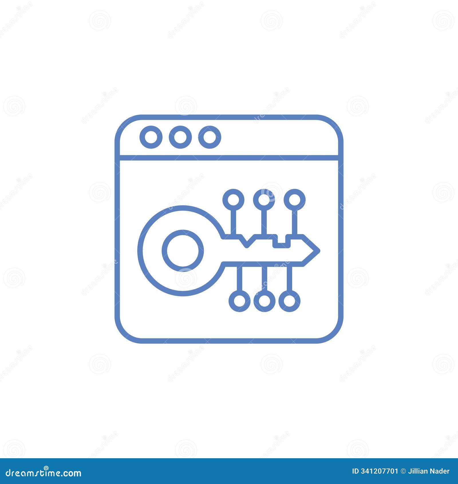 Webkey Icon Flat Logo Isolated Symbol Stock Illustration - Illustration ...
