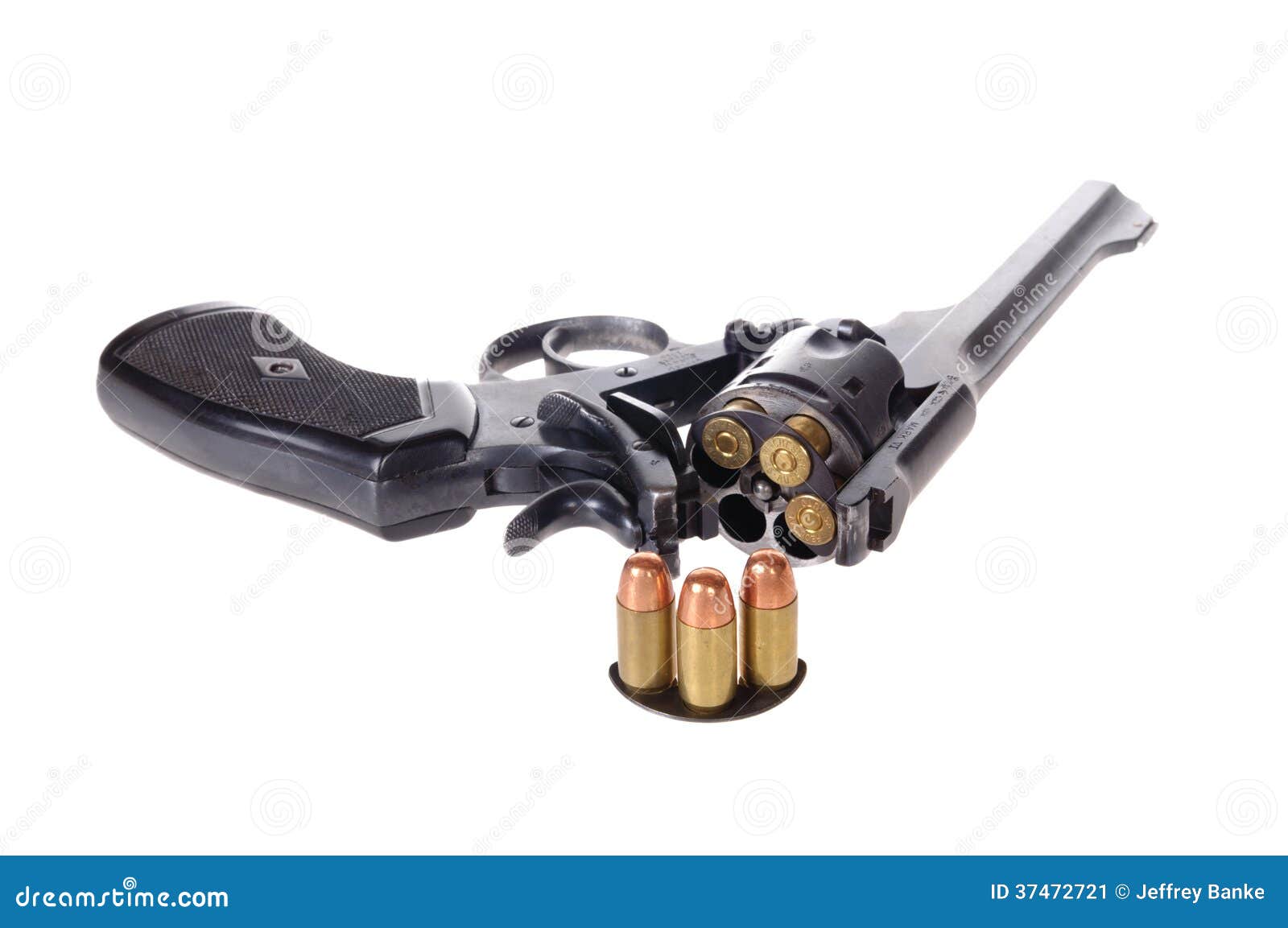 Webley Mark VI revolver stock image. Image of primer - 37472721