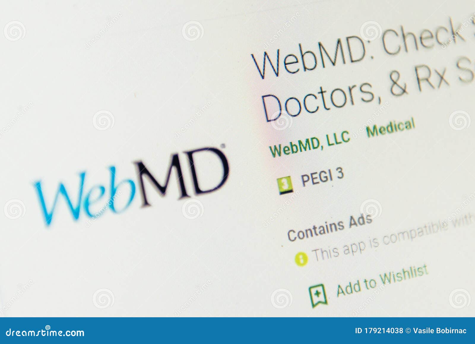 WebMD Facebook App Icon. Selective Focus. Editorial Stock Photo - Image ...