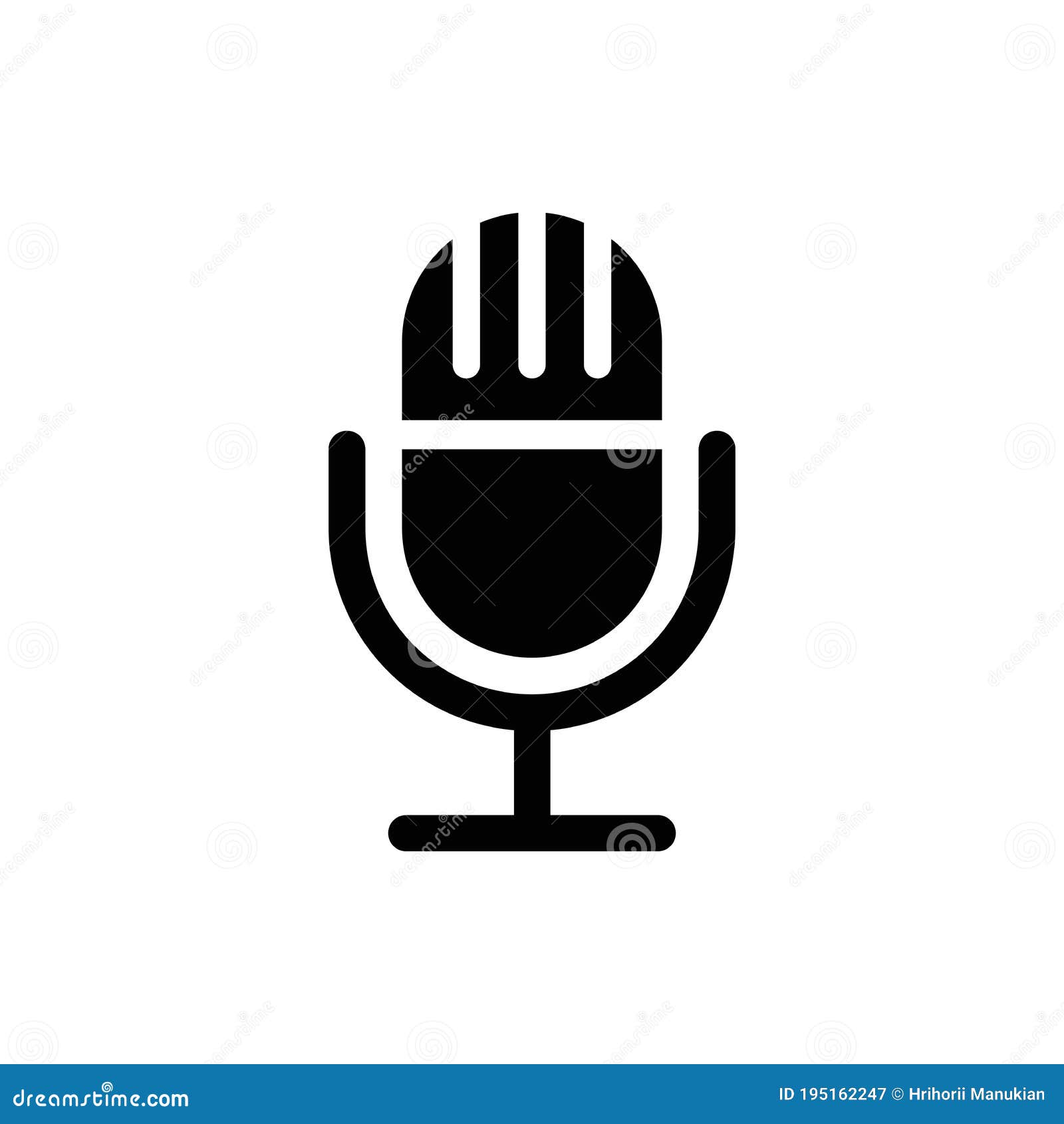 Webontwerppictogram Microfoonvector. Spraakvectorpictogramrecord ...