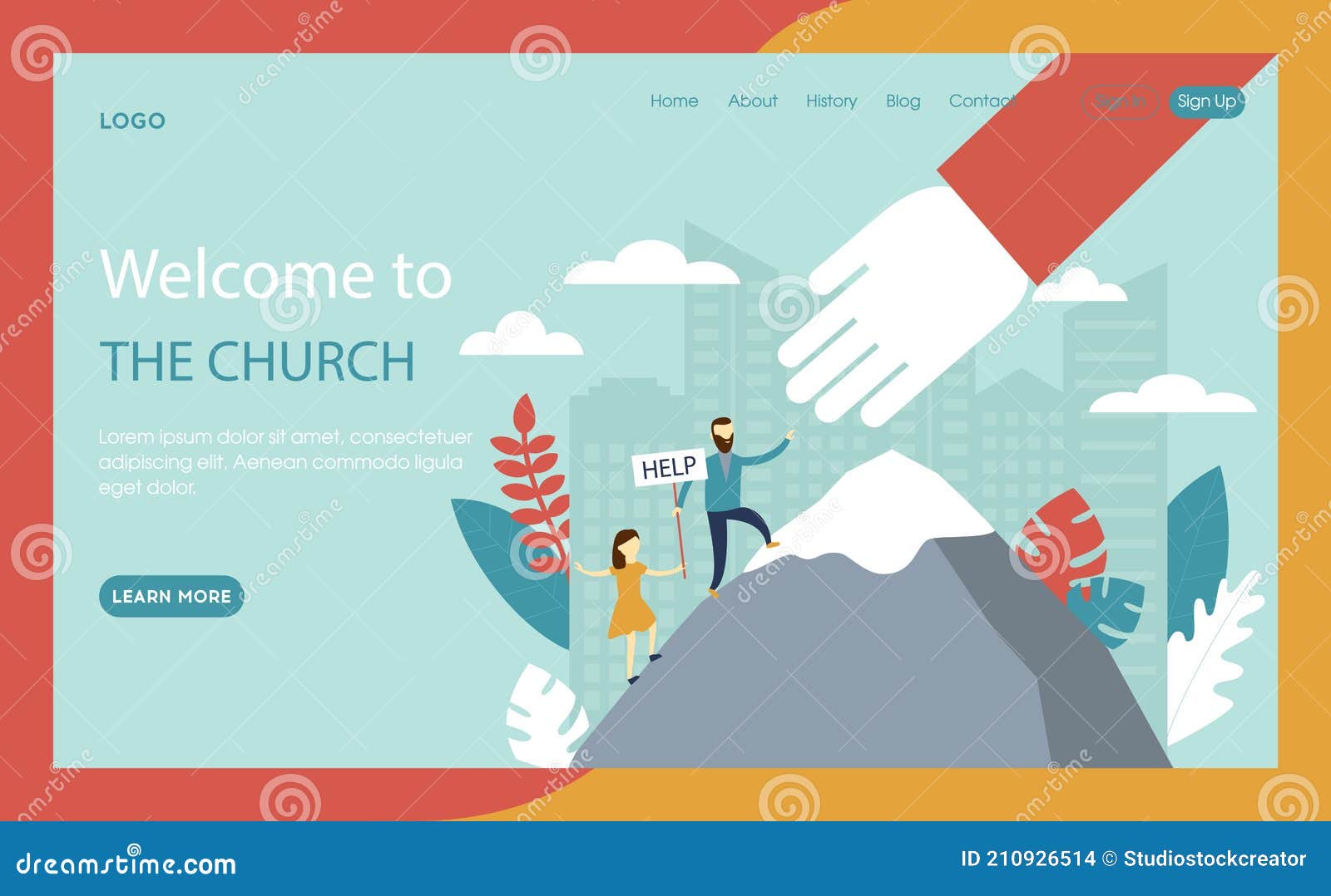 Webpage Vector Illustration in Flat Cartoon Style. Website Interface ...