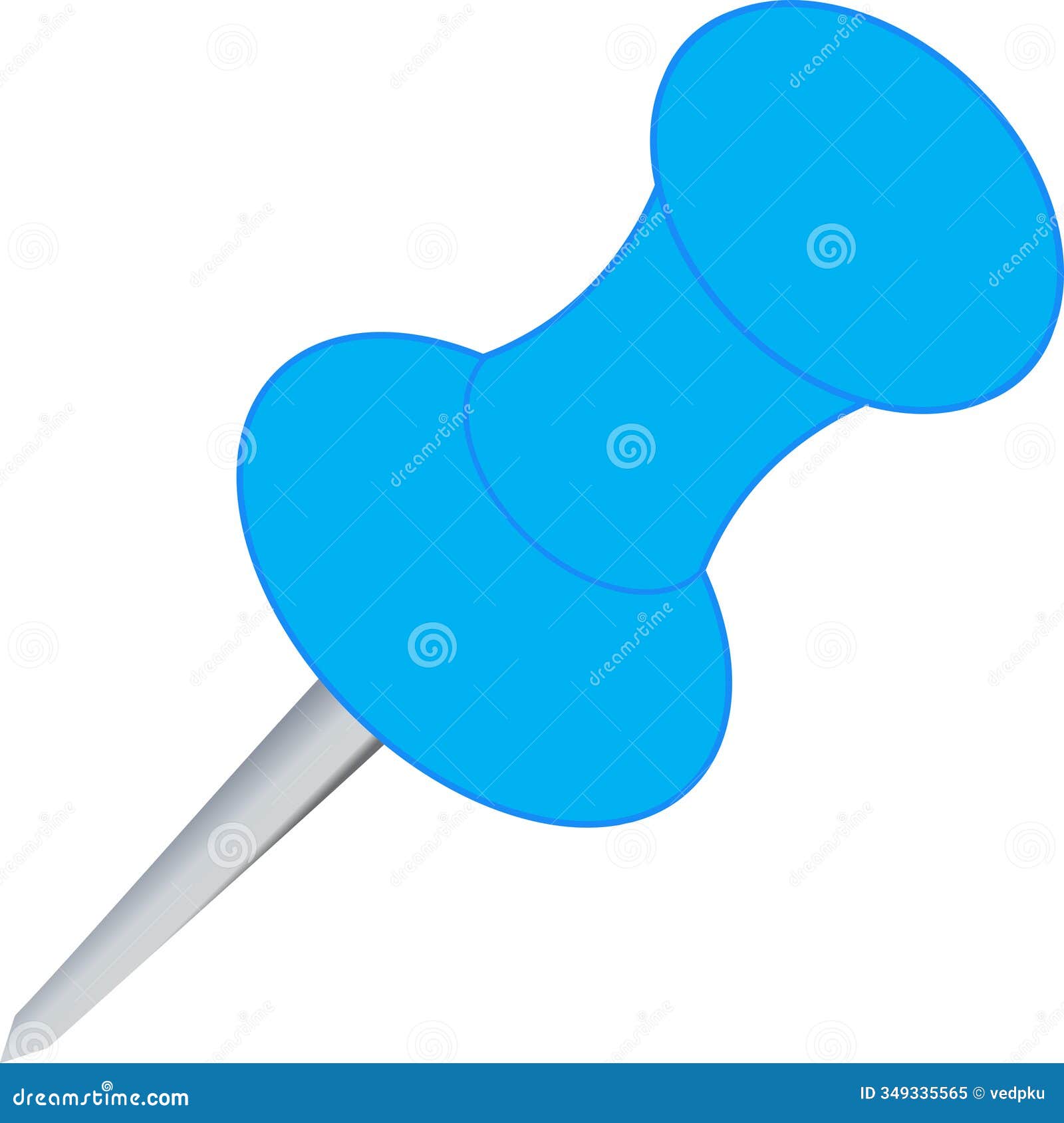 WebPush Pin Icon, Attachment Pin, Attach Document, Paper Clip Needle ...