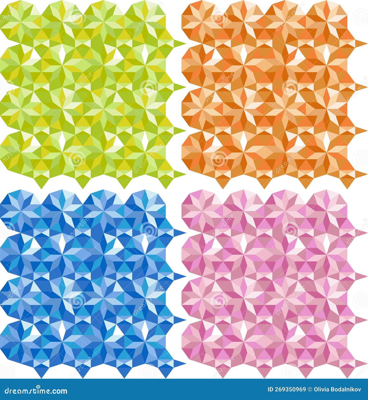 WebSeamless Colorful Crystal Pattern. Gemstone Texture in Vector Stock ...