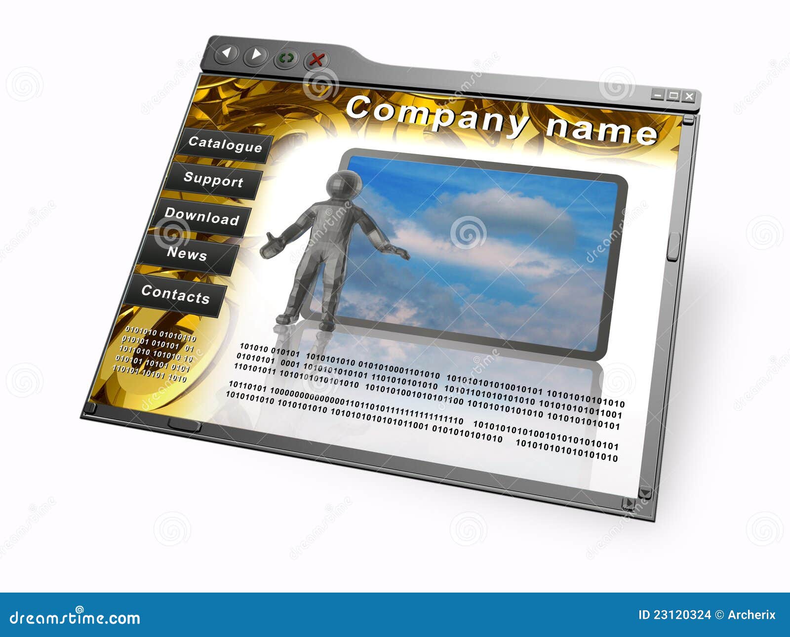 Webseite stock abbildung. Illustration von allegorie - 23120324