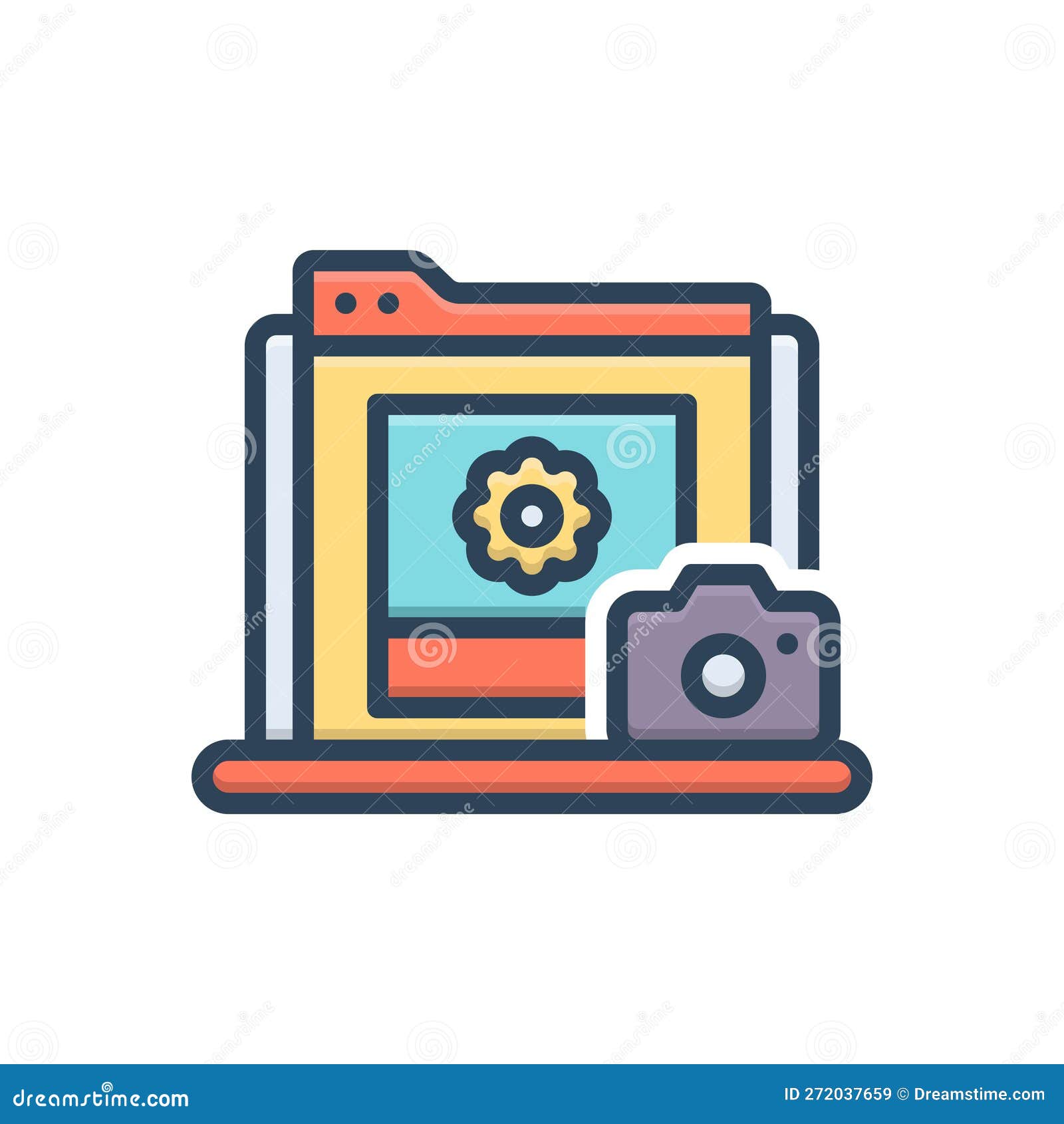 Color Illustration Icon for Webshots, Picture and Image Stock ...