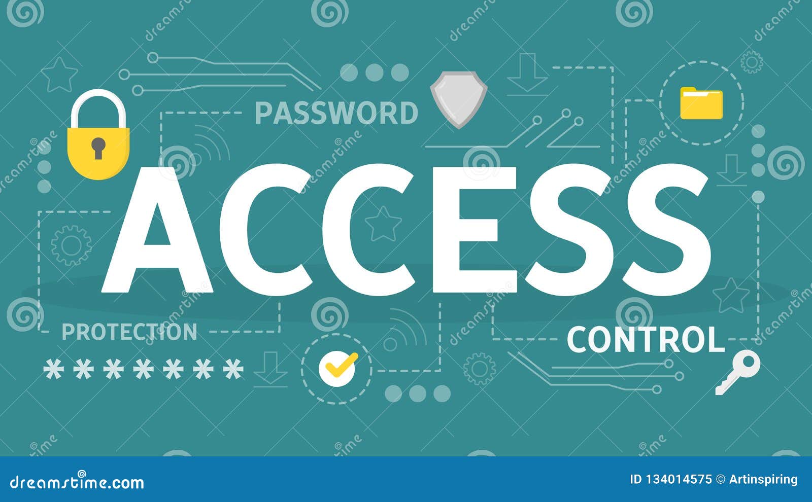 Website Access Concept. Idea of Internet Security Stock Vector ...