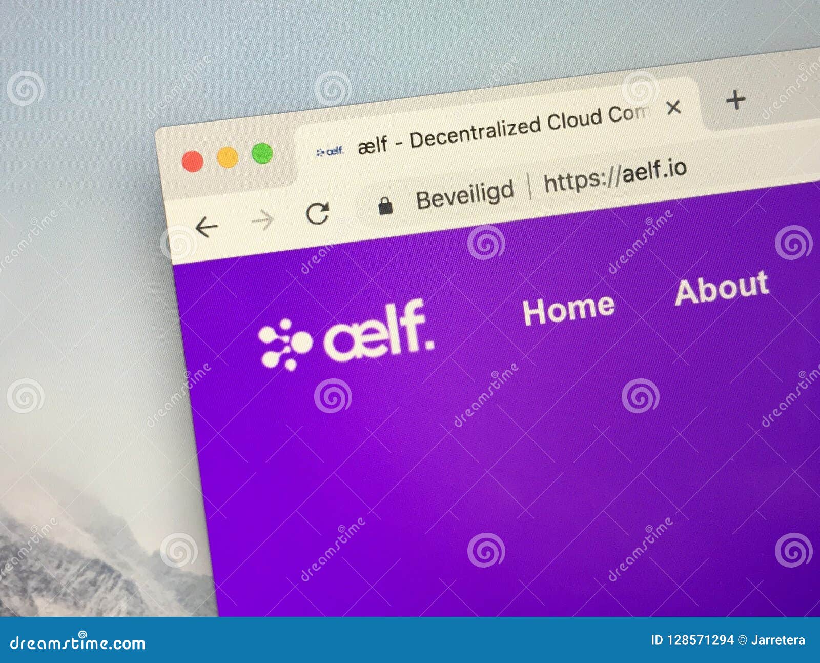 Website of aelf editorial stock image. Image of home - 128571294