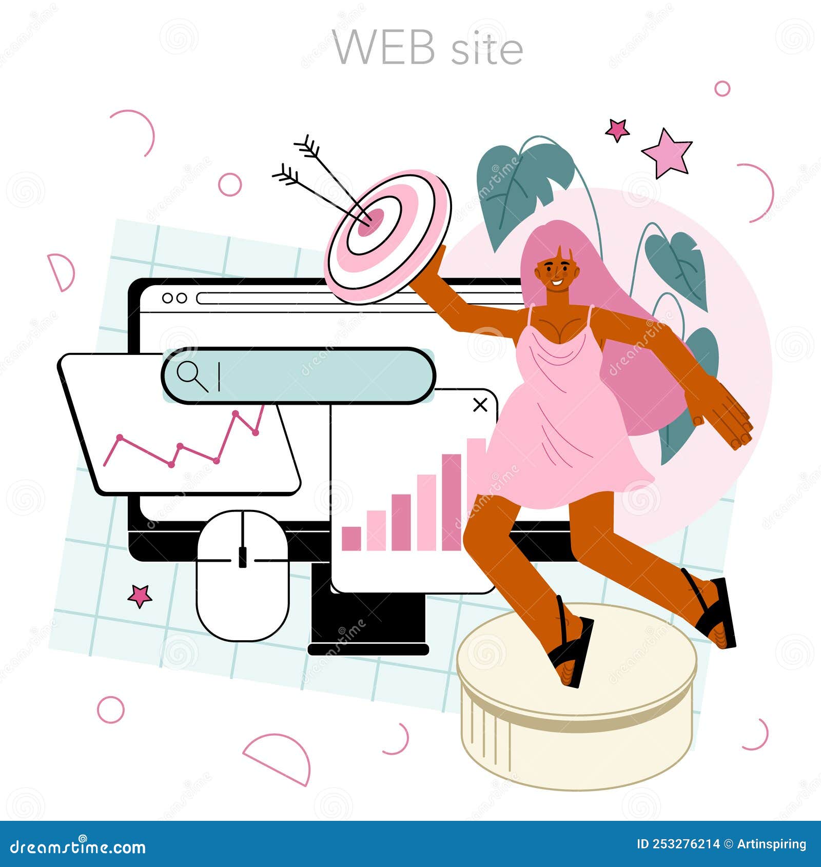 Website Analyst Online Service or Platform. Web Page Analysis Stock ...