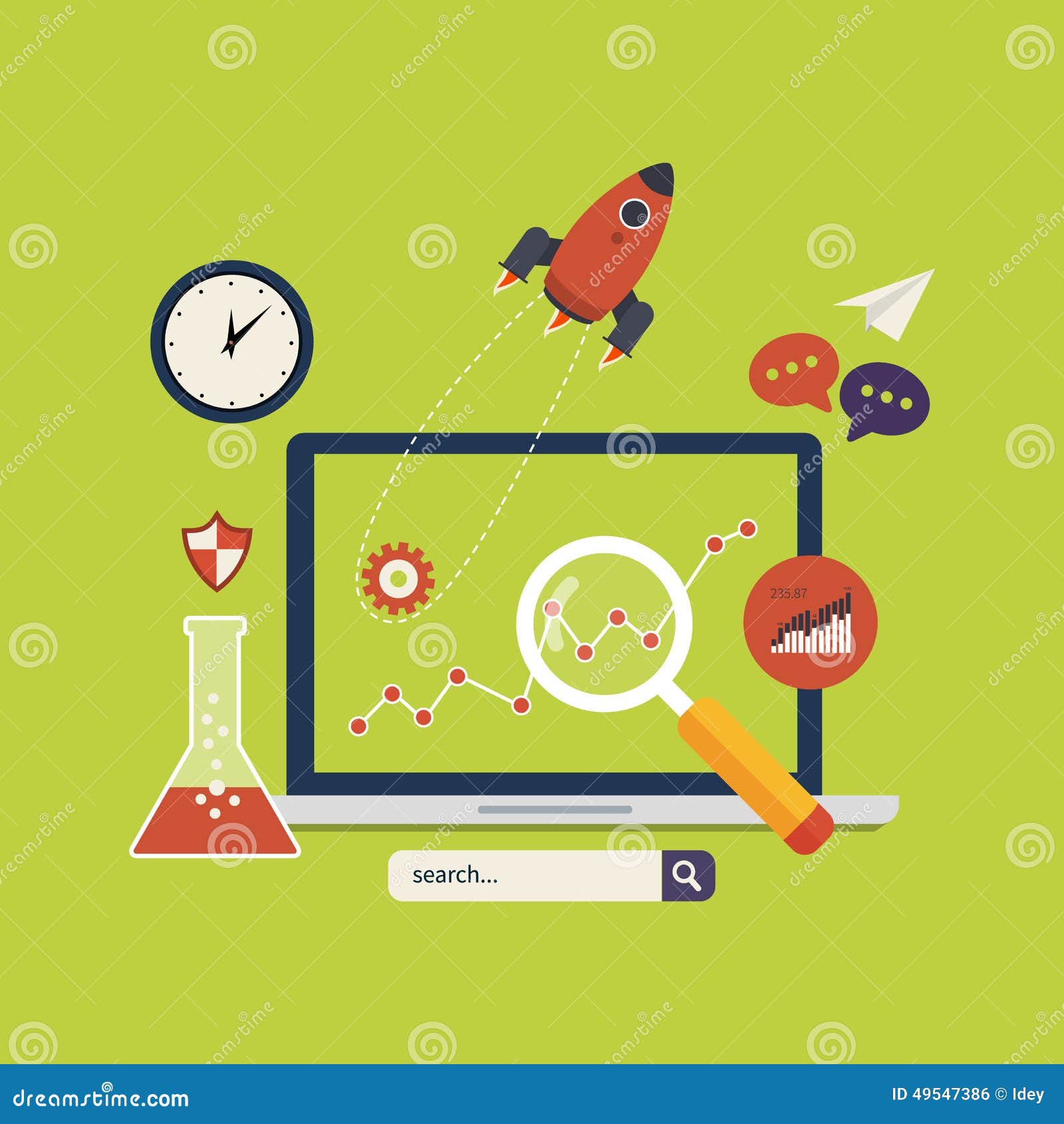 Website analytics icons stock vector. Illustration of internet - 49547386
