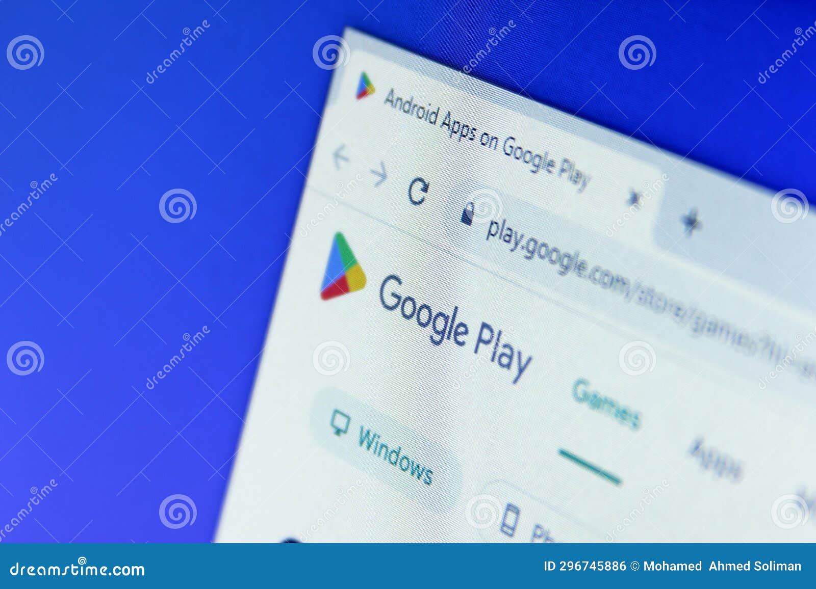 Google Play website logo editorial photo. Image of application - 296745886