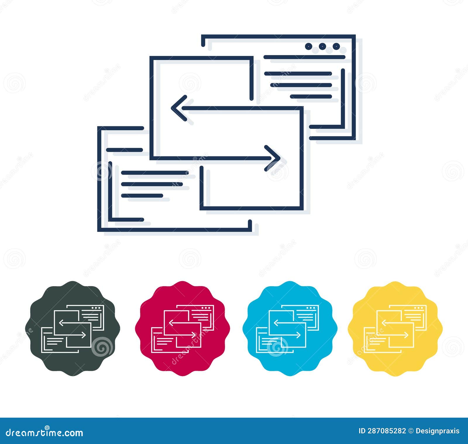 Website Application Development - Data Migration - Icon Stock ...