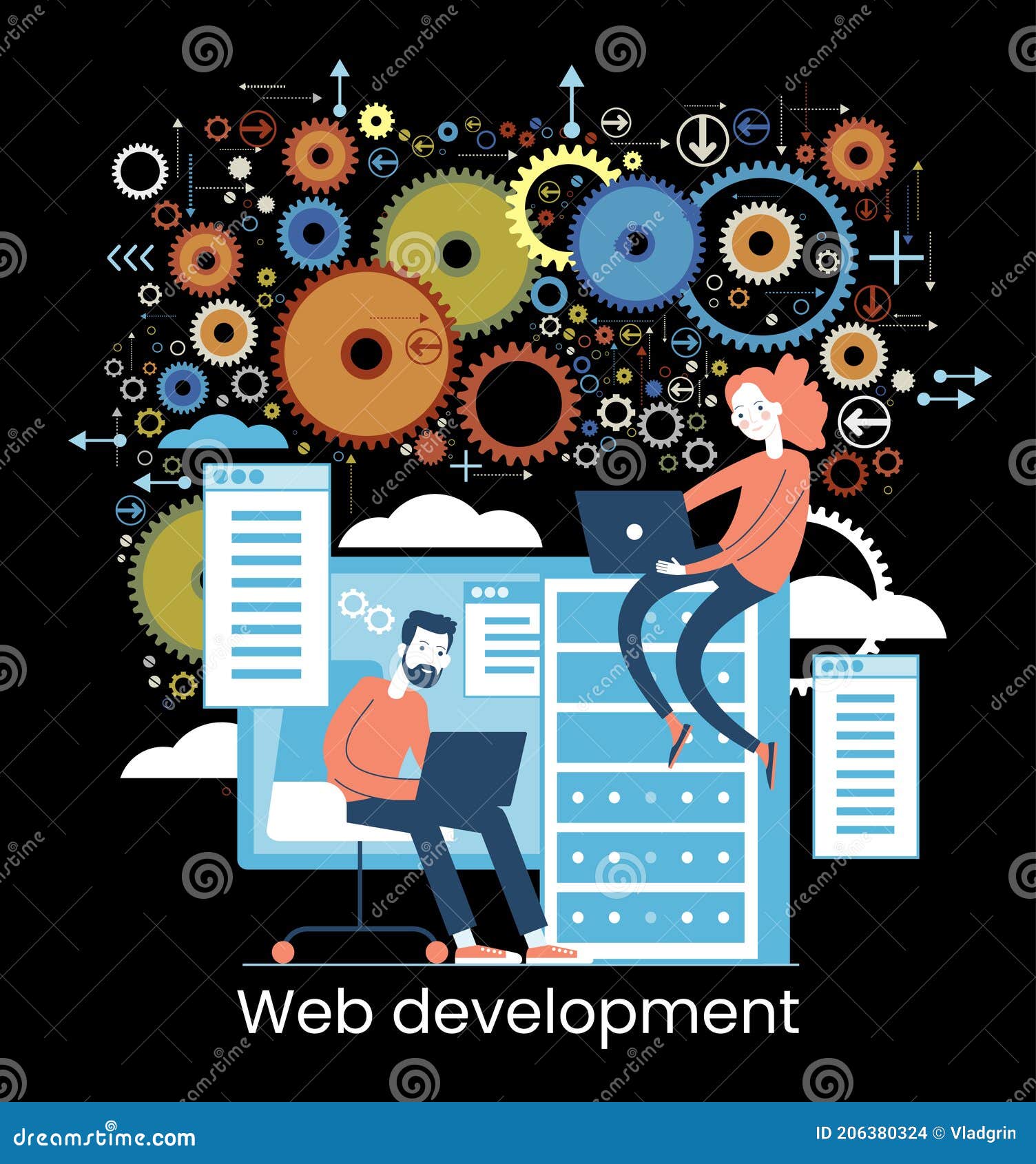 Website Architecture Concept Php And Mysql Cms Content Management