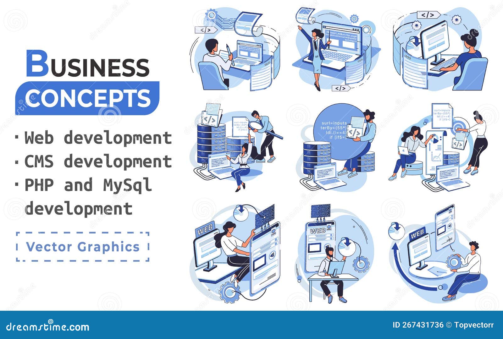 Website Architecture Concepts. Web Development, PHP, MySQL, CMS, Interface Design, Software ...