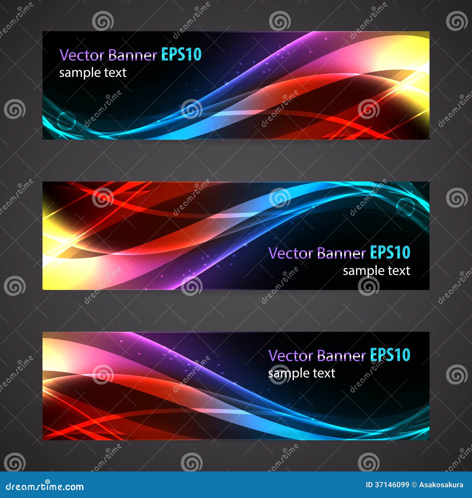 Website Banner or Header Set. Stock Vector - Illustration of graphic ... Website Banner or Header Set. Stock Vector - Illustration of graphic ...