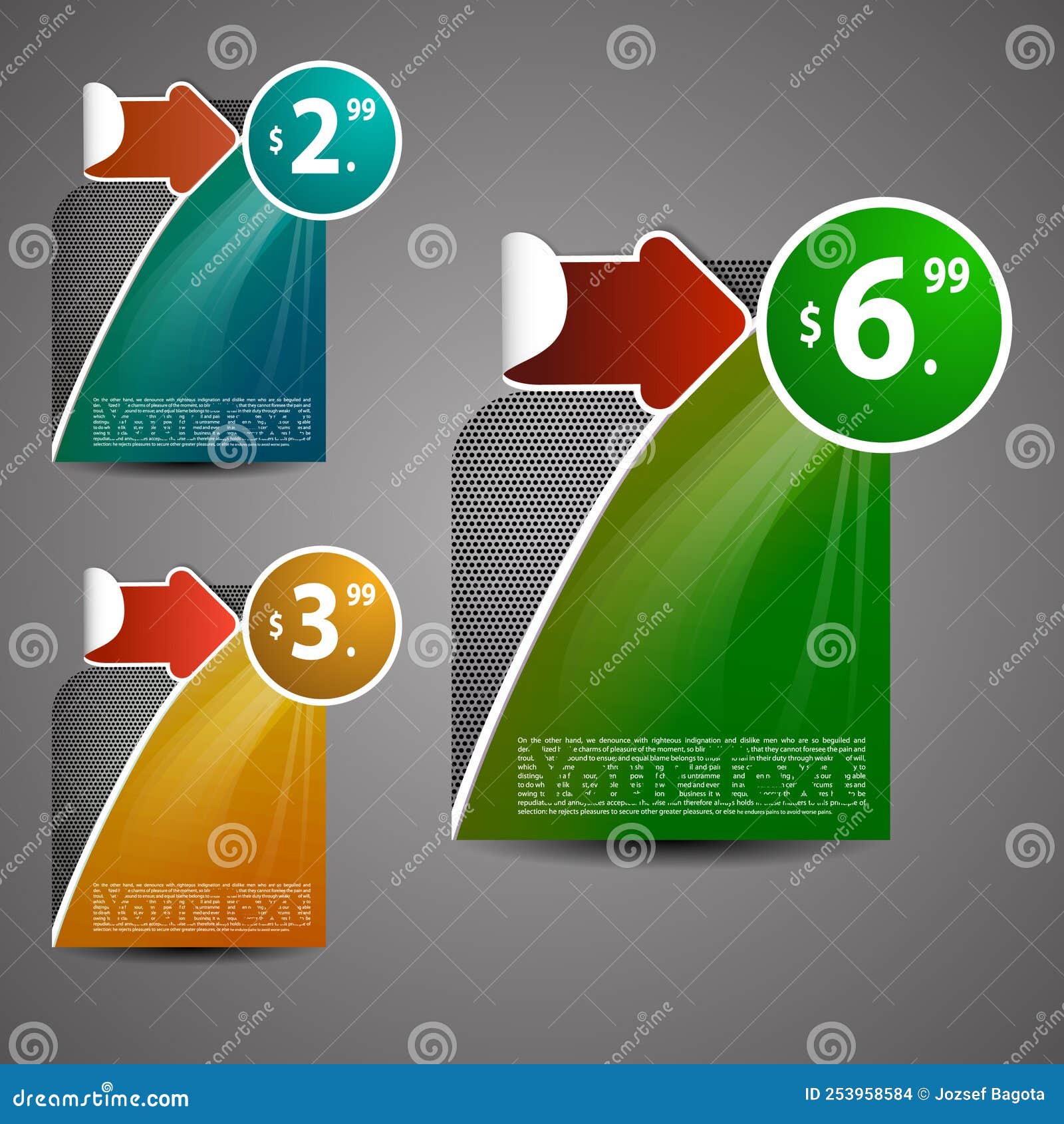 Website Banner Set stock vector. Illustration of advertisement - 253958584