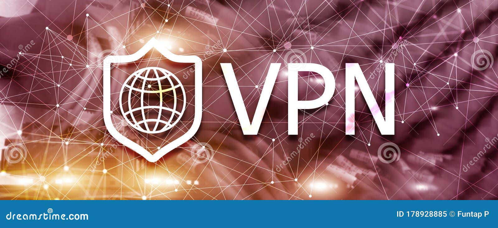 Website Banner Virtual Private Network VPN. New Technology Concept 2020 ...