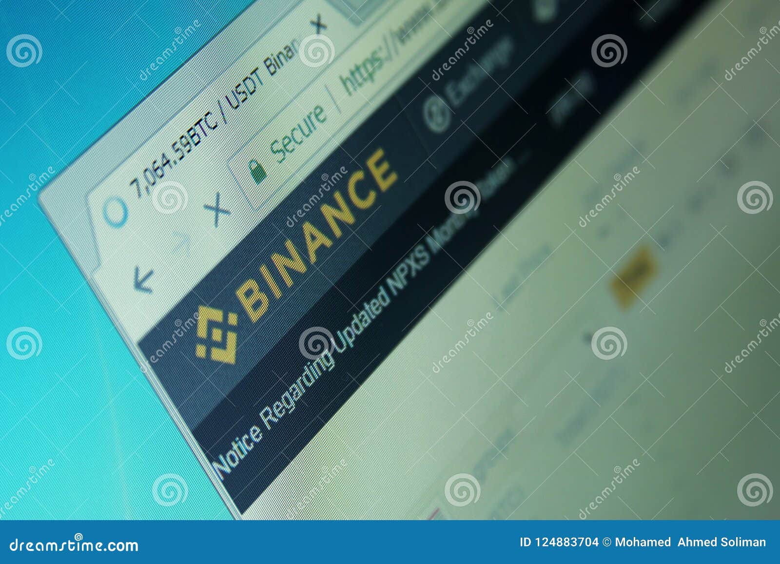 Binance Cryptocurrency Exchange Editorial Stock Image - Image of ...