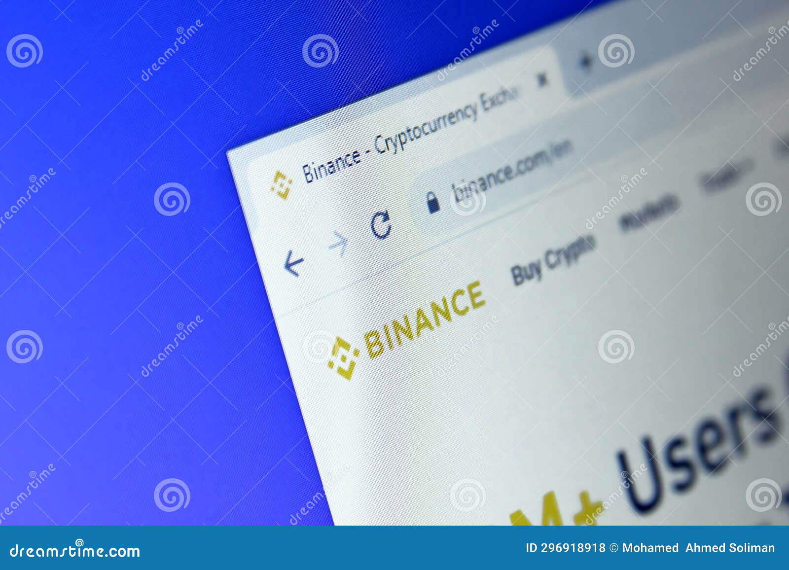 Binance Cryptocurrency; Binance BNB Golden Coin On The Background Of ...
