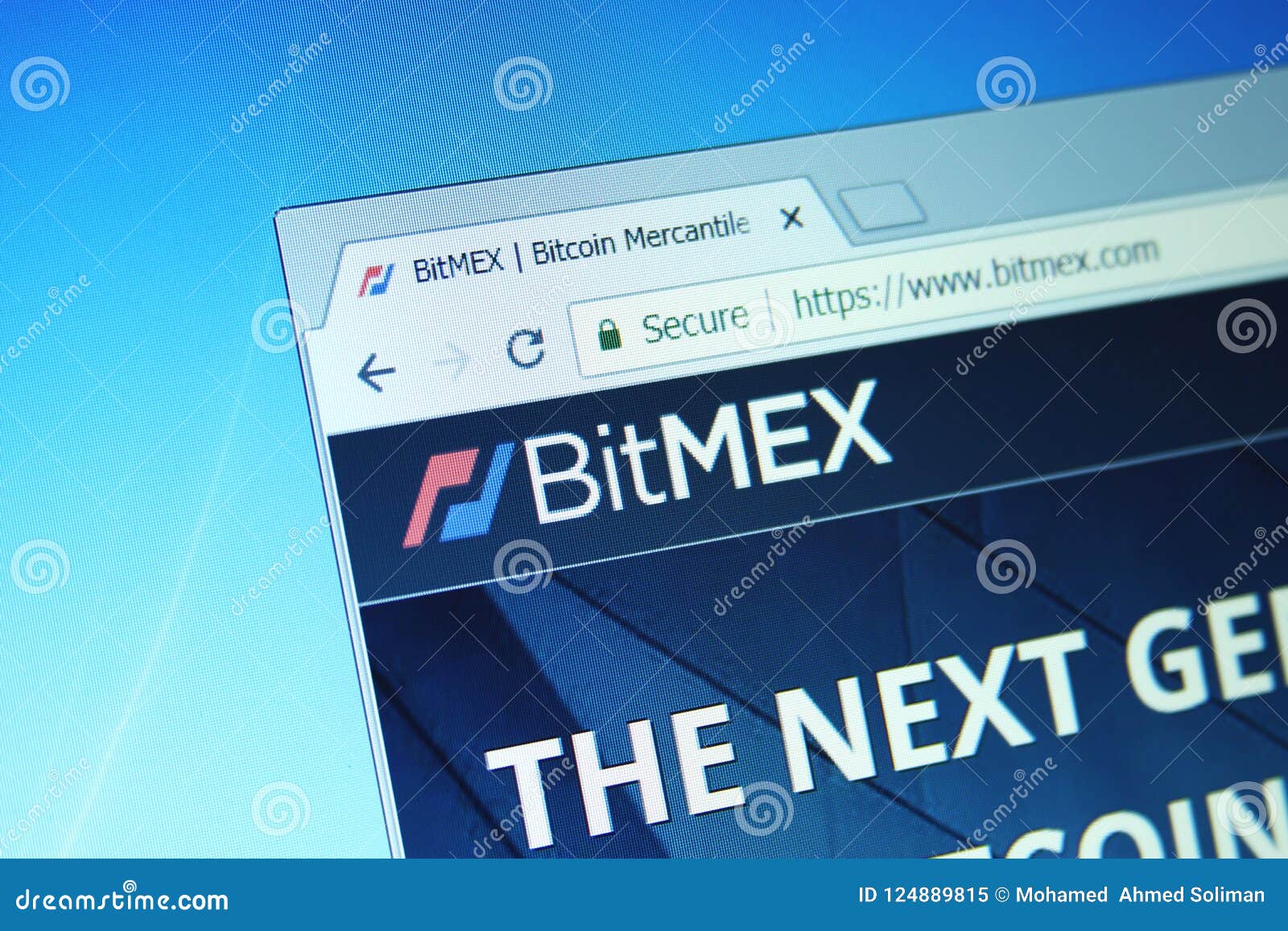 Bitmex exchange editorial image. Image of commercial - 124889815