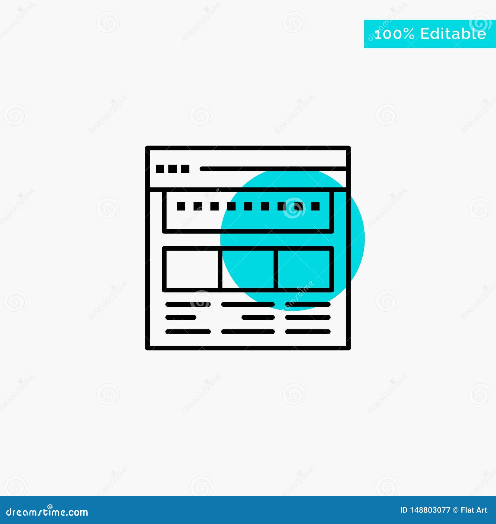 Website, Browser, Business, Corporate, Page, Web, Webpage Turquoise ...