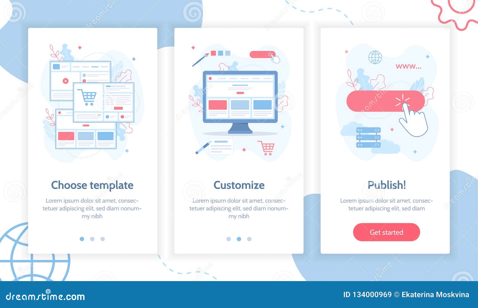 Website builder concept stock vector. Illustration of constructor ...