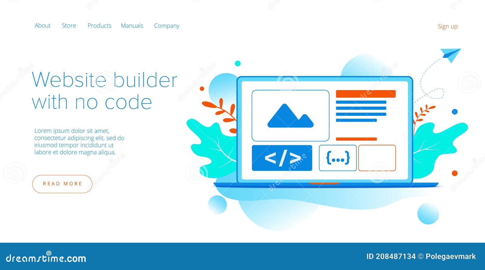 Website Builder Illustration in Isometric Vector Design. Web ...