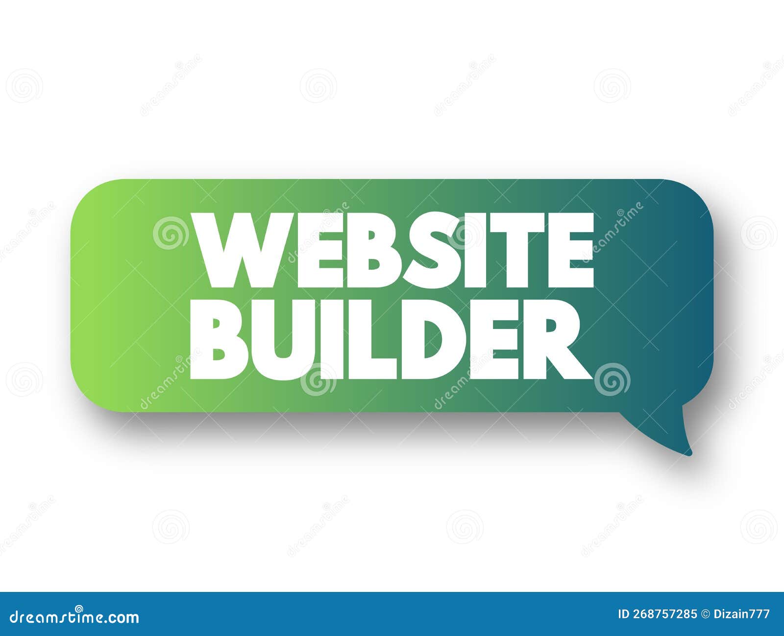 Website Builder Text Message Bubble, Concept Background Stock ...